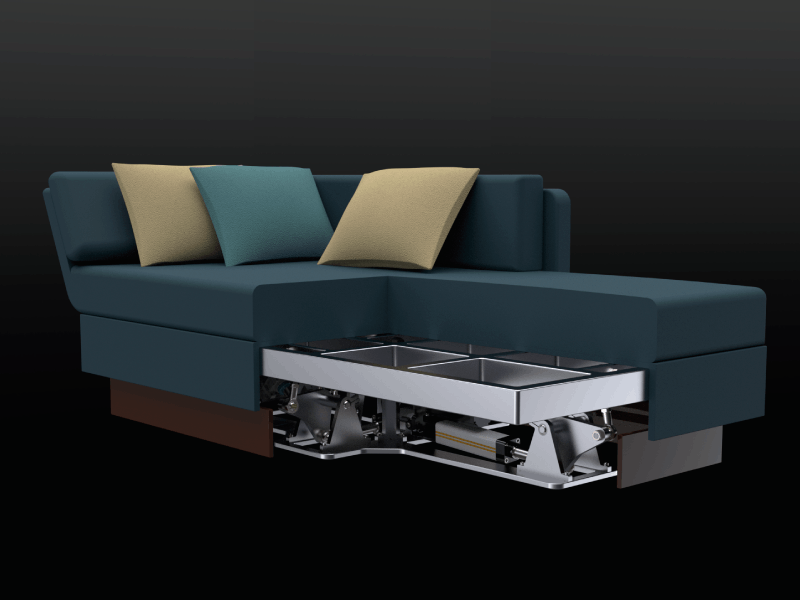 STABLE - Self-leveling technology to neutralize the pitch'n roll onboard